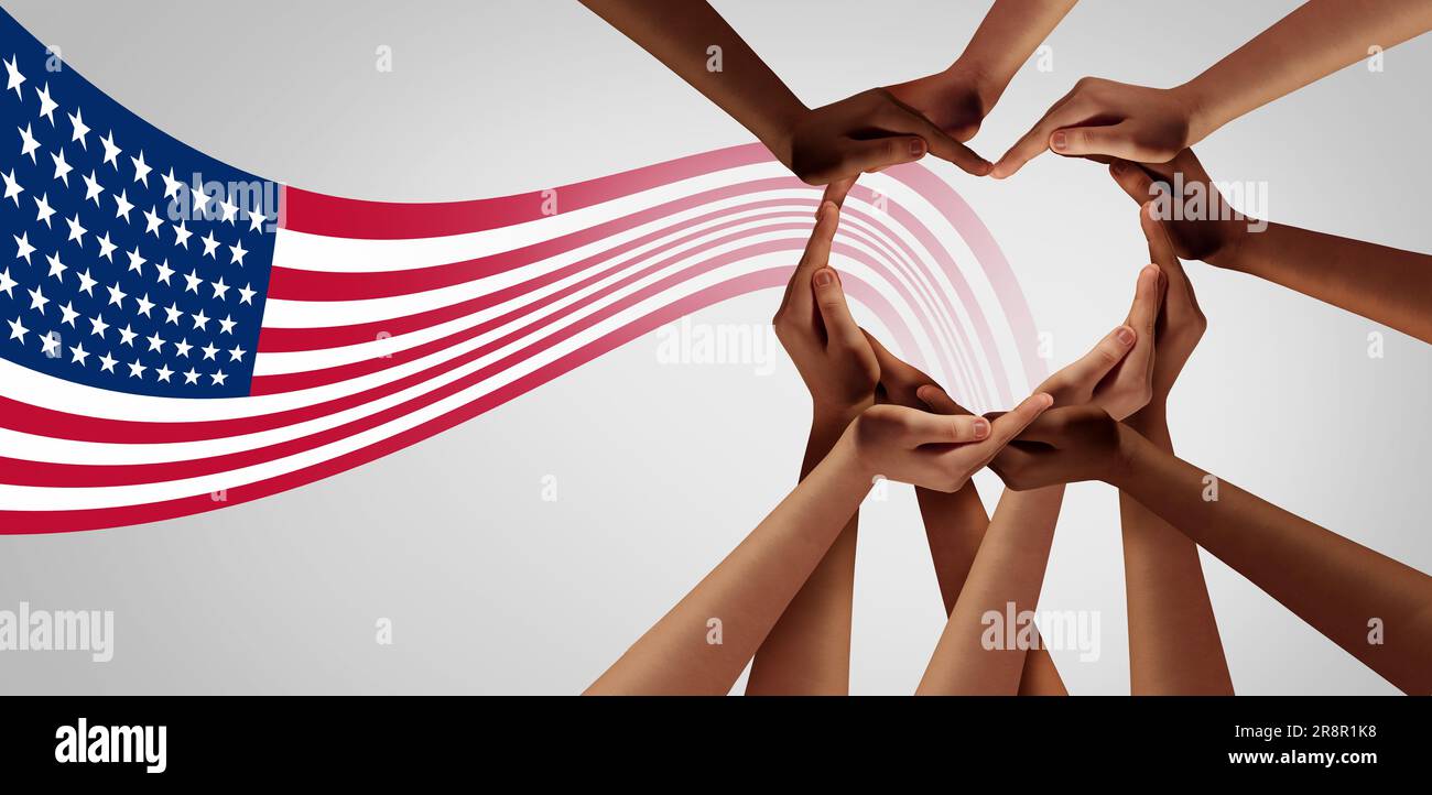 United States Unity Celebration And 4th Of July And Independence Day In