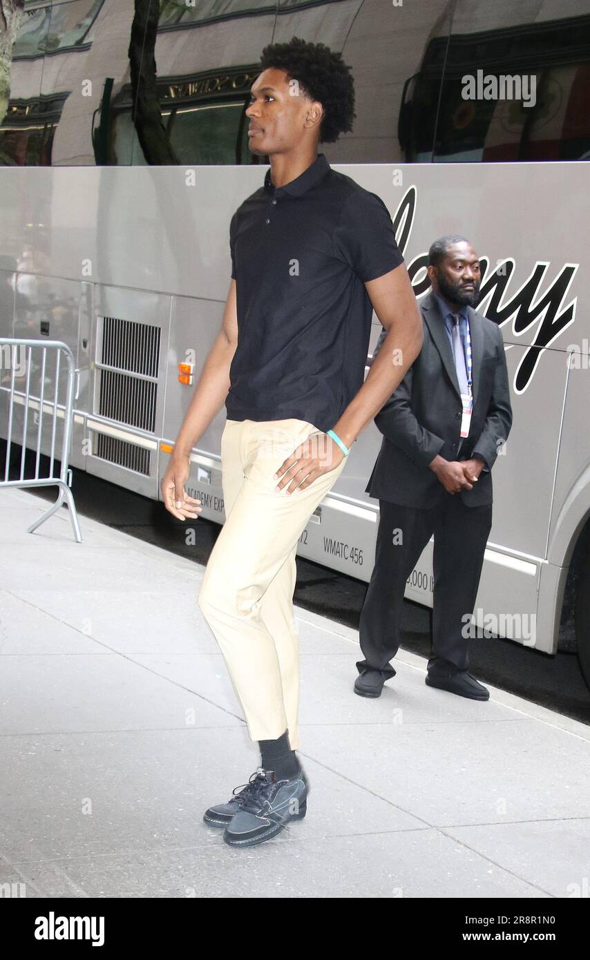 New York, NY, USA. 22nd June, 2023. Amen Thompson seen in New York City ...