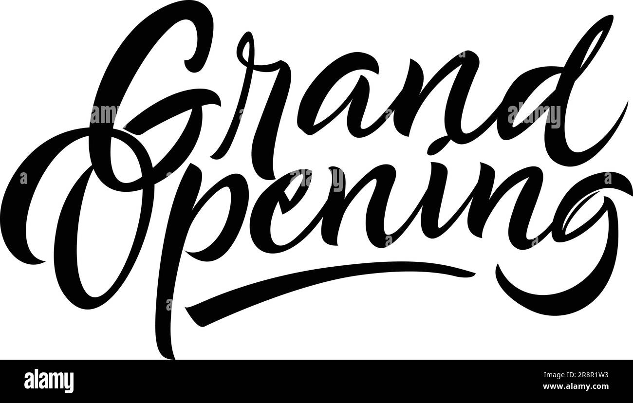 Opening of the shop Cut Out Stock Images & Pictures - Alamy