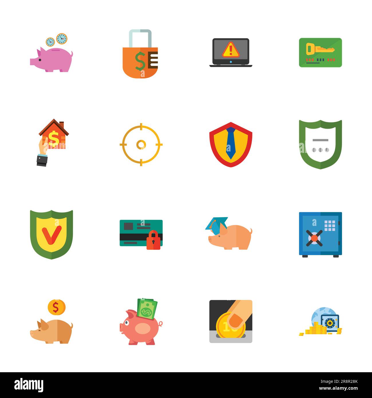 Saving account icon set Stock Vector Image & Art - Alamy