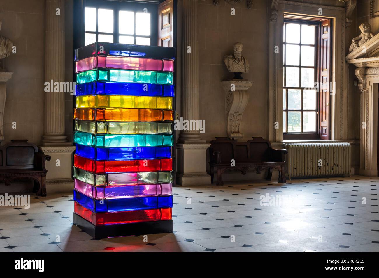 Venice Stack. Murano glass. 2020. Sean Scully at Houghton Hall Stock ...