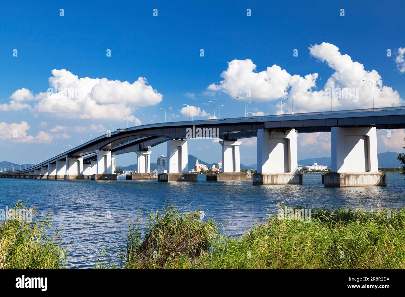 Lake Biwa Bridge and Lake Biwa Stock Photo - Alamy