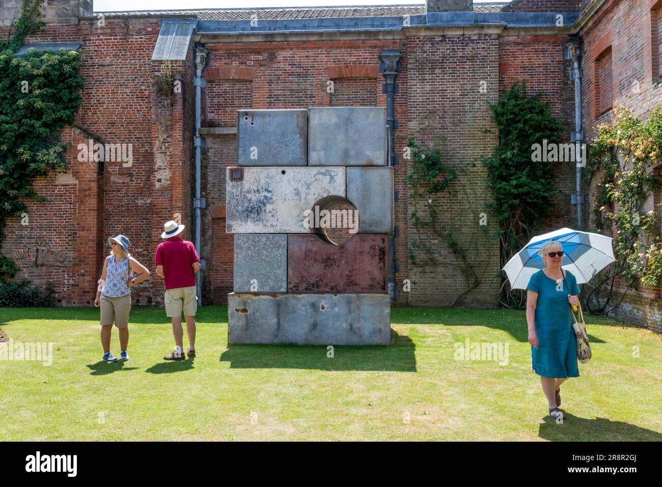 Zinc Shot. Galvanized water tanks. 2020. Sean Scully at Houghton Hall ...