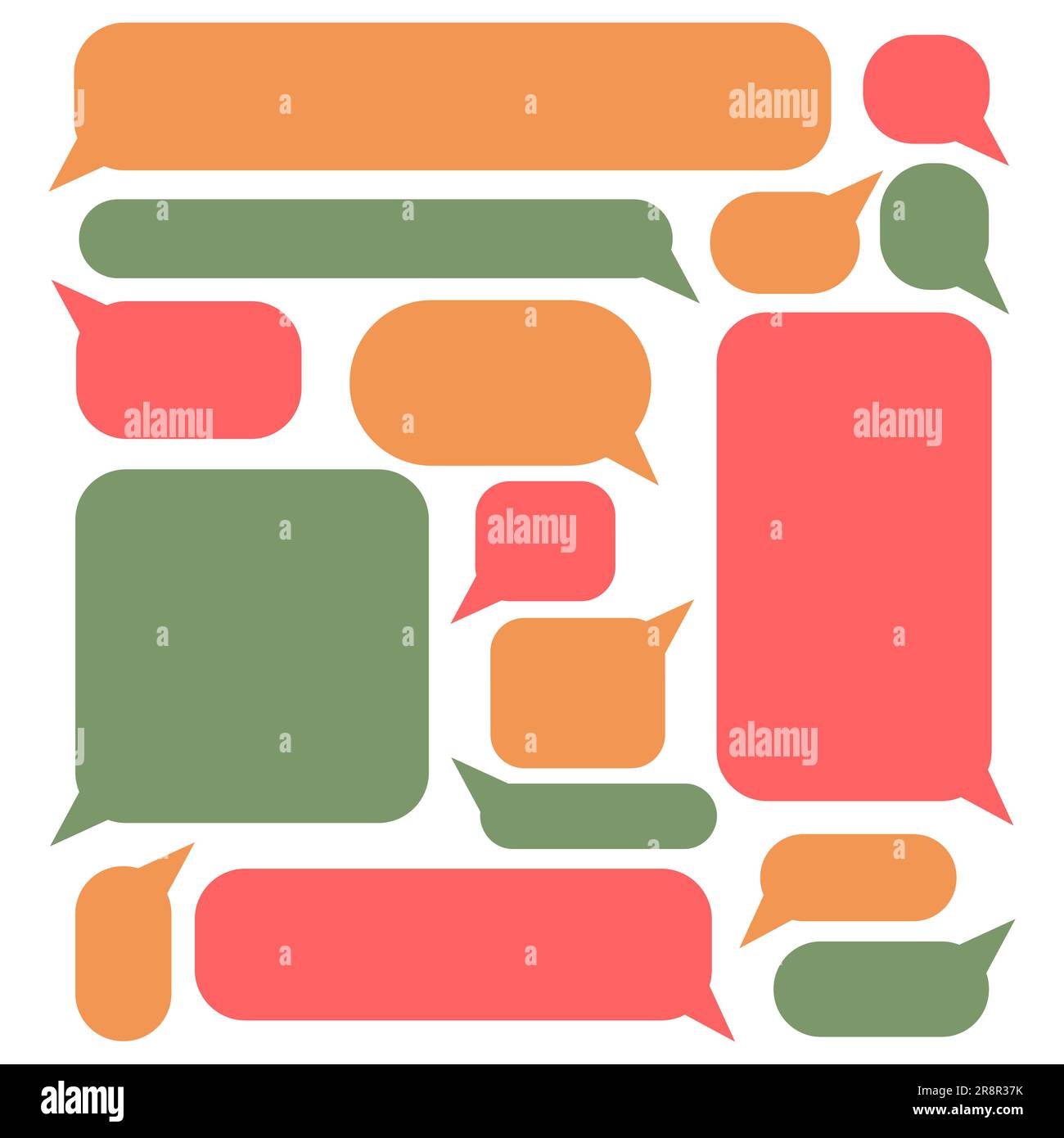 Empty smartphone message bubble Cut Out Stock Images & Pictures - Alamy