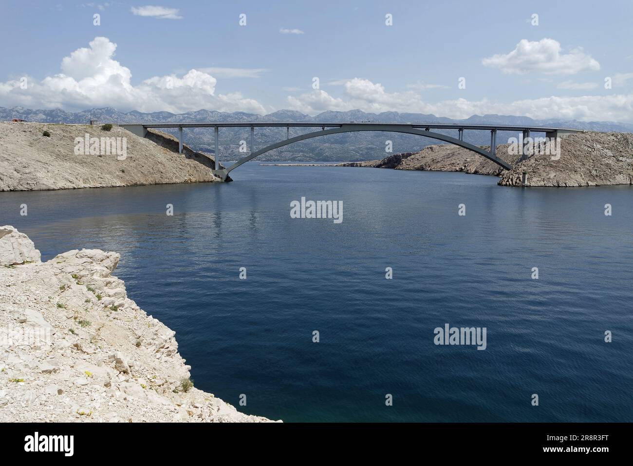 bridge to krk island in dalmatia in northern croatia Stock Photo - Alamy