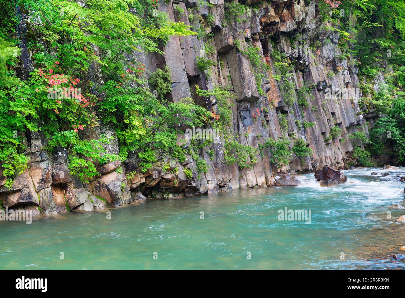 Matsukawa Valley Matsukawa basalt rock Stock Photo - Alamy