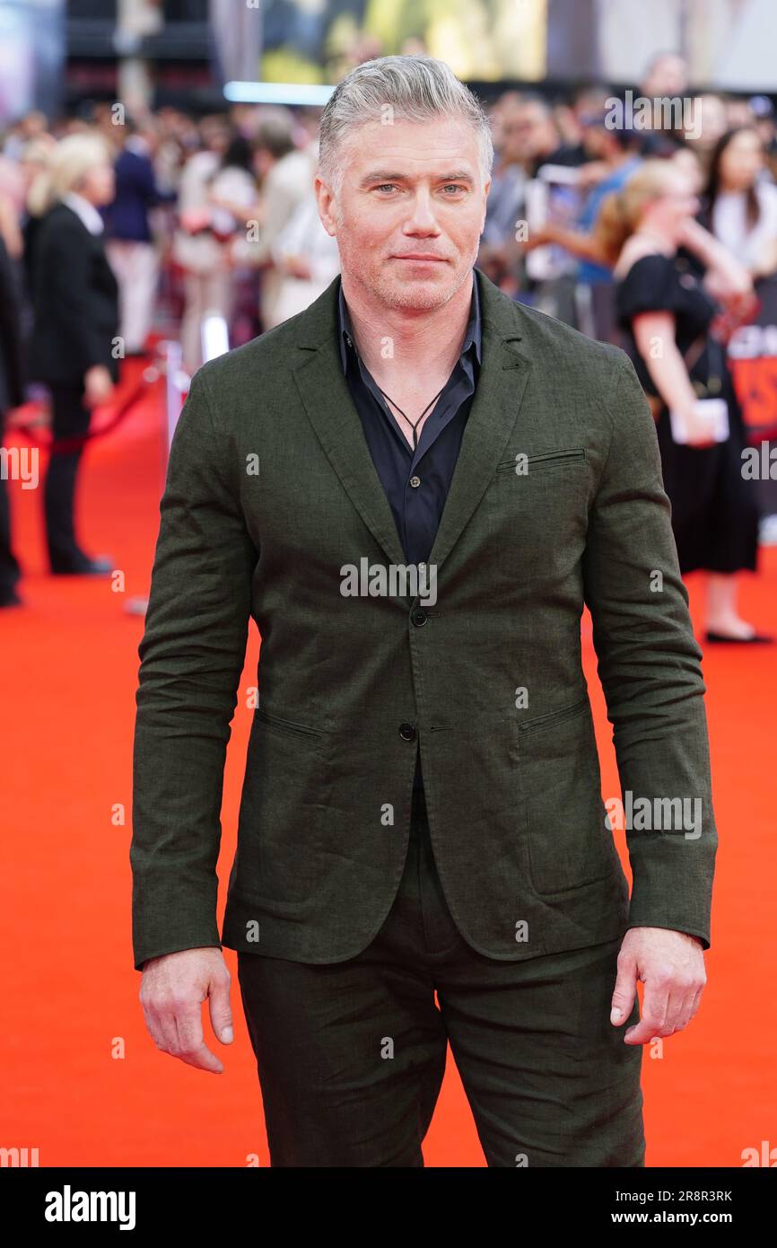 Anson Mount arrives at the UK premiere of Mission: Impossible - Dead ...