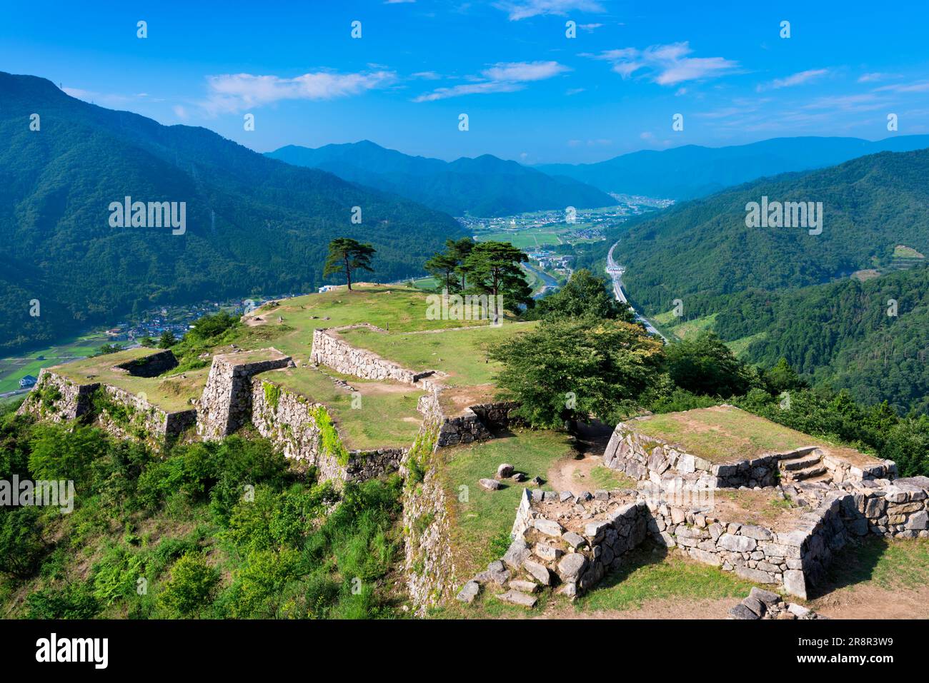 Takeda Castle Ruins Castle in the Sky Stock Photo - Alamy