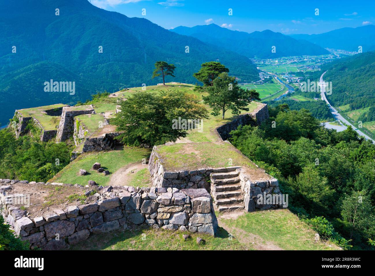 Takeda Castle Ruins Castle in the Sky Stock Photo - Alamy