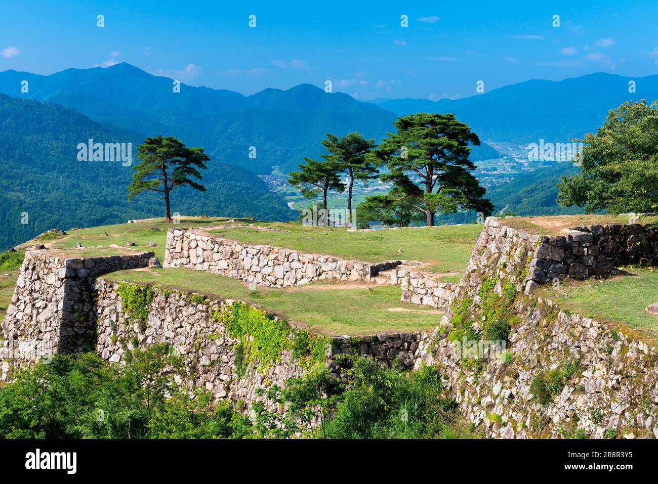 Takeda Castle Ruins Castle in the Sky Stock Photo - Alamy