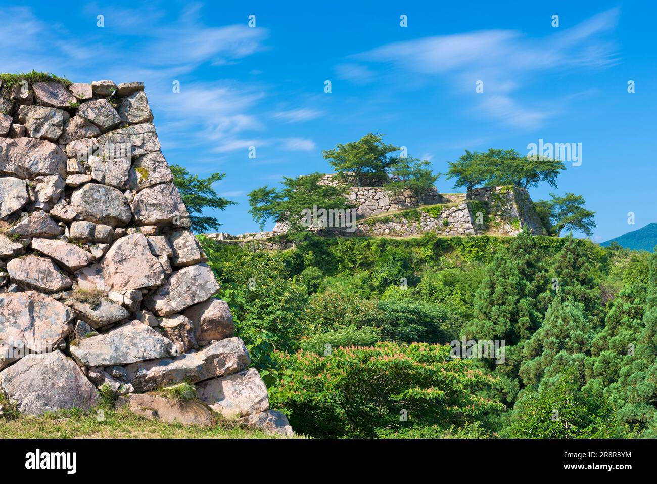 Landscape takeda castle ruins hi-res stock photography and images - Alamy