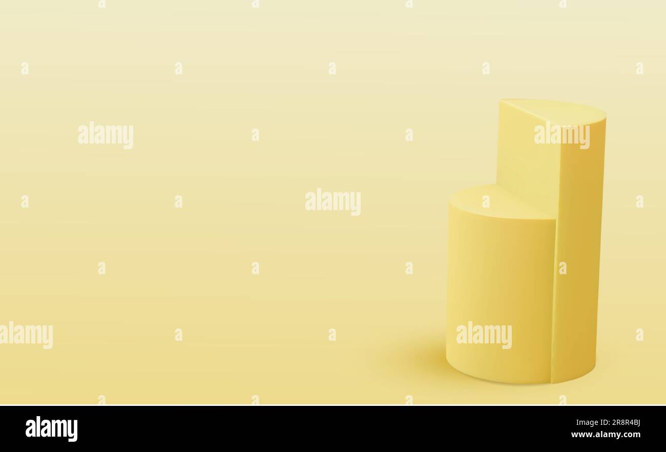 Vector round podium, pedestal or platform. 3d podium. Place for ads ...