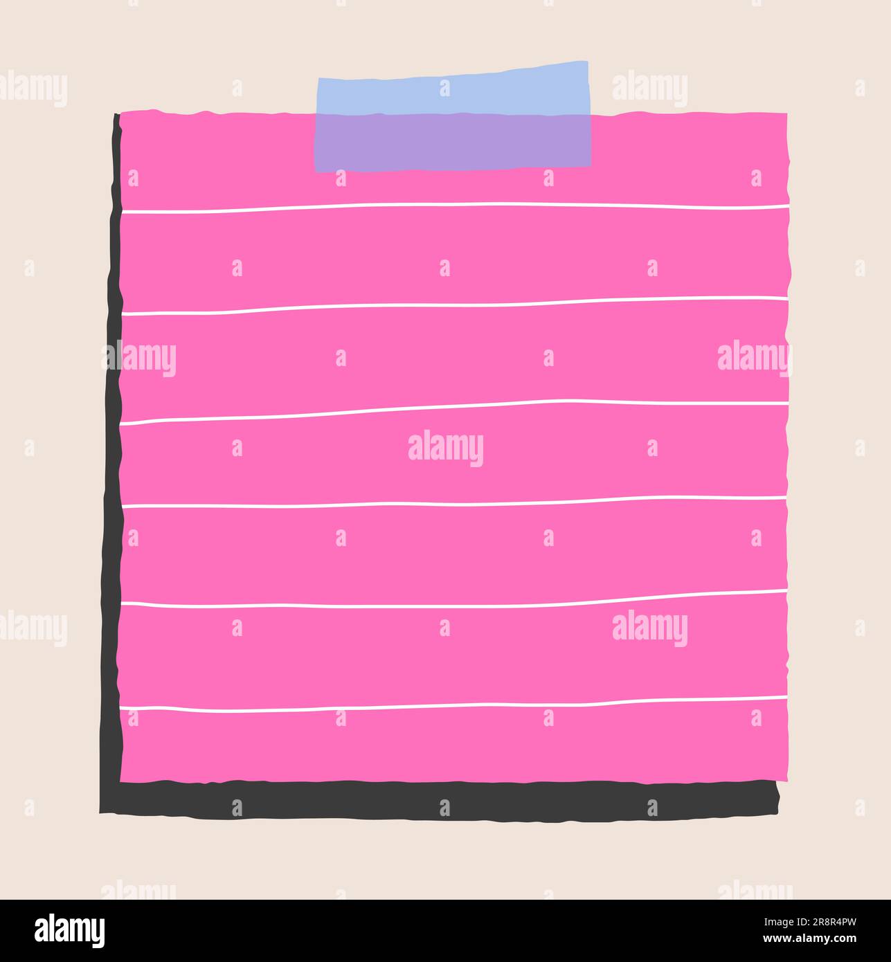 Taped paper vector vectors hi-res stock photography and images - Alamy