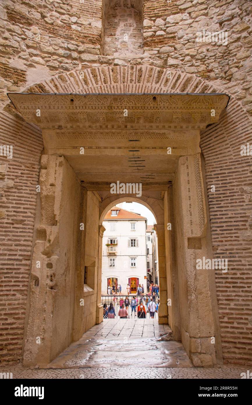 One of the doors in the 4th century Vestibule within the Diocletian ...