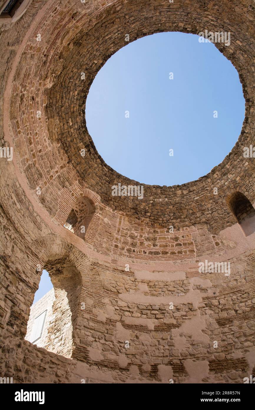 The 4th century Vestibule within Diocletian Palace in Split, Croatia ...