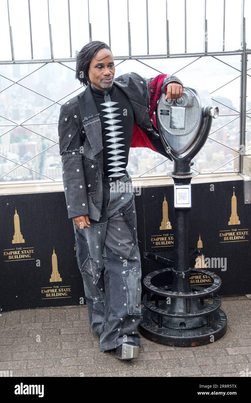 New York, US, 22/06/2026, Billy Porter during the ceremony to light up ...