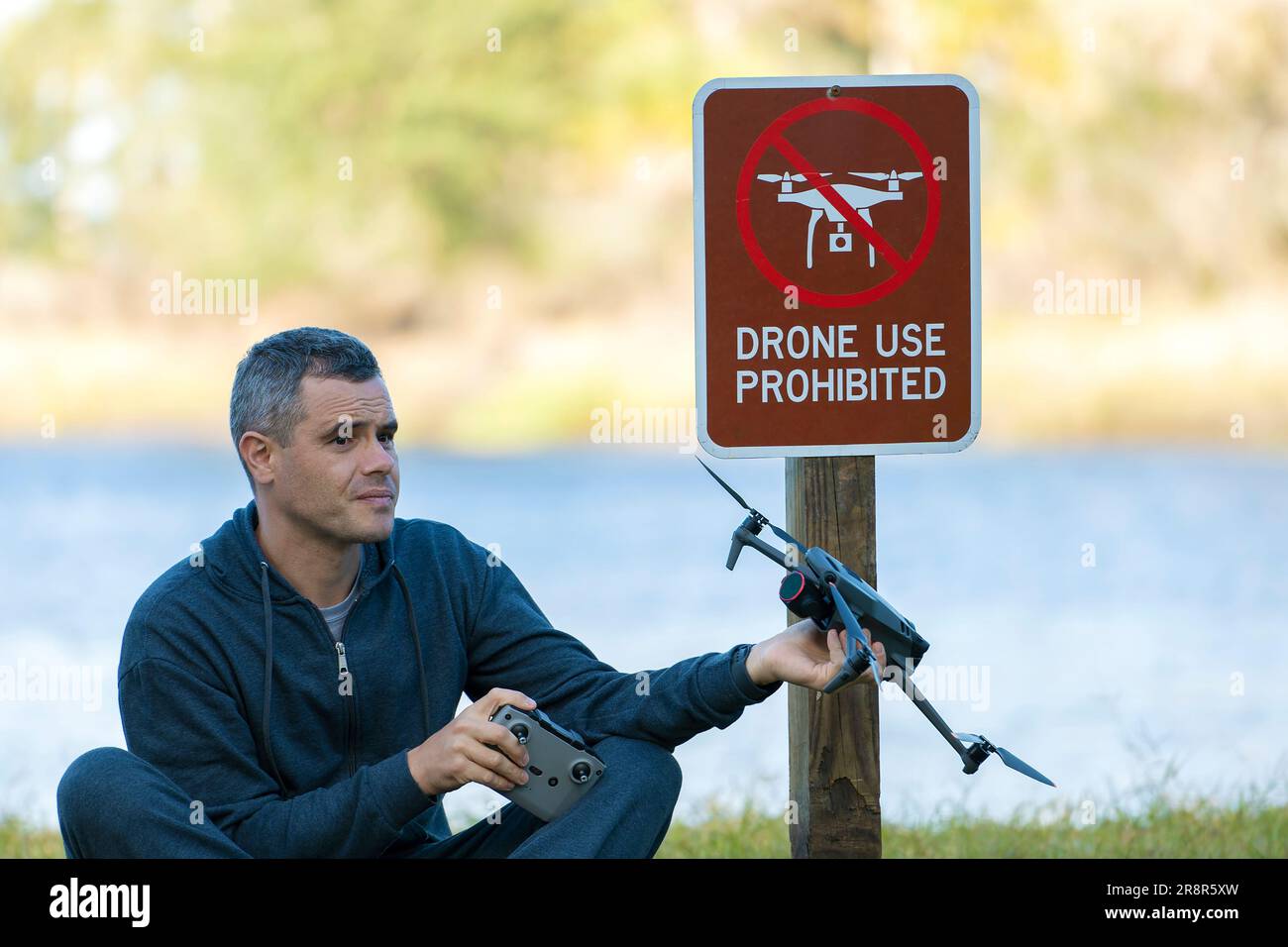 Drone operator is disappointed because he isn't allowed to fly his ...