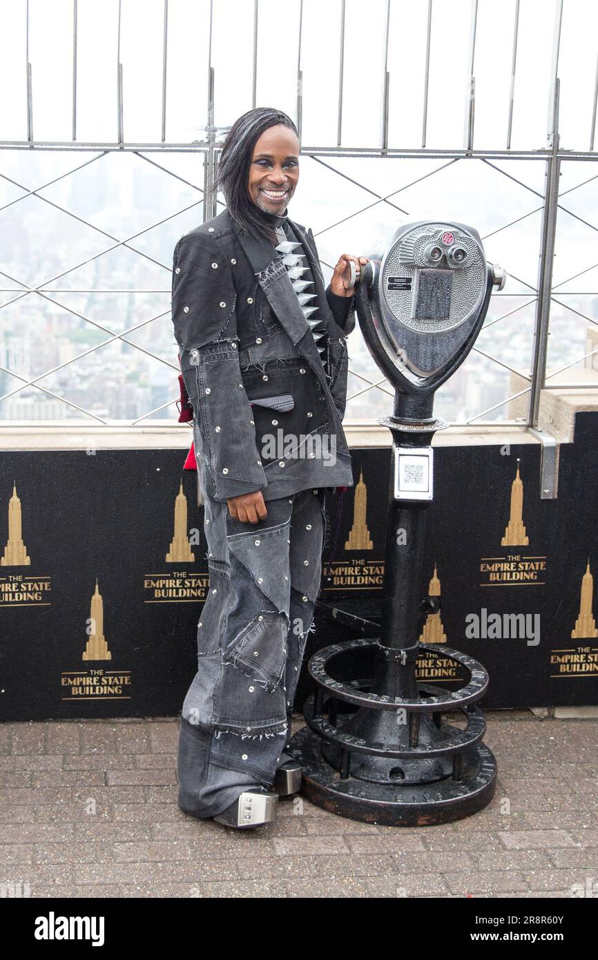 New York, US, 22/06/2026, Billy Porter during the ceremony to light up ...