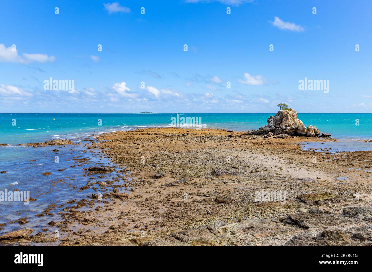 Sea stack at Rocher a la voile (Sailing Rock), historical landmark at ...