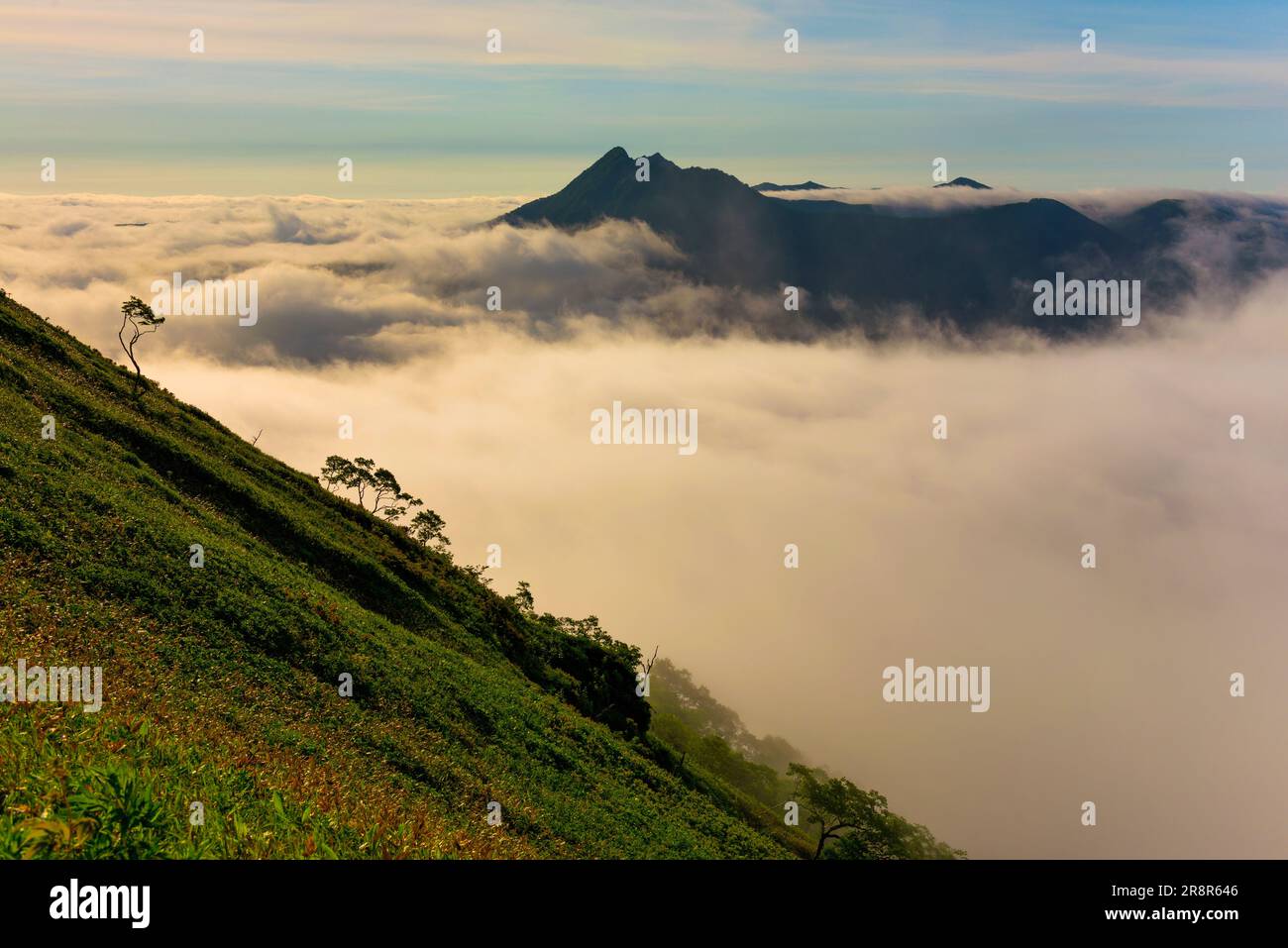Lake Mashu in fog Stock Photo - Alamy