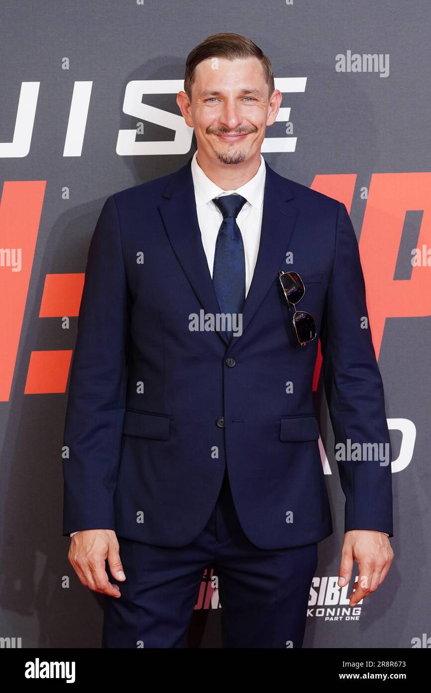 Frederick Schmidt arrives at the UK premiere of Mission: Impossible ...