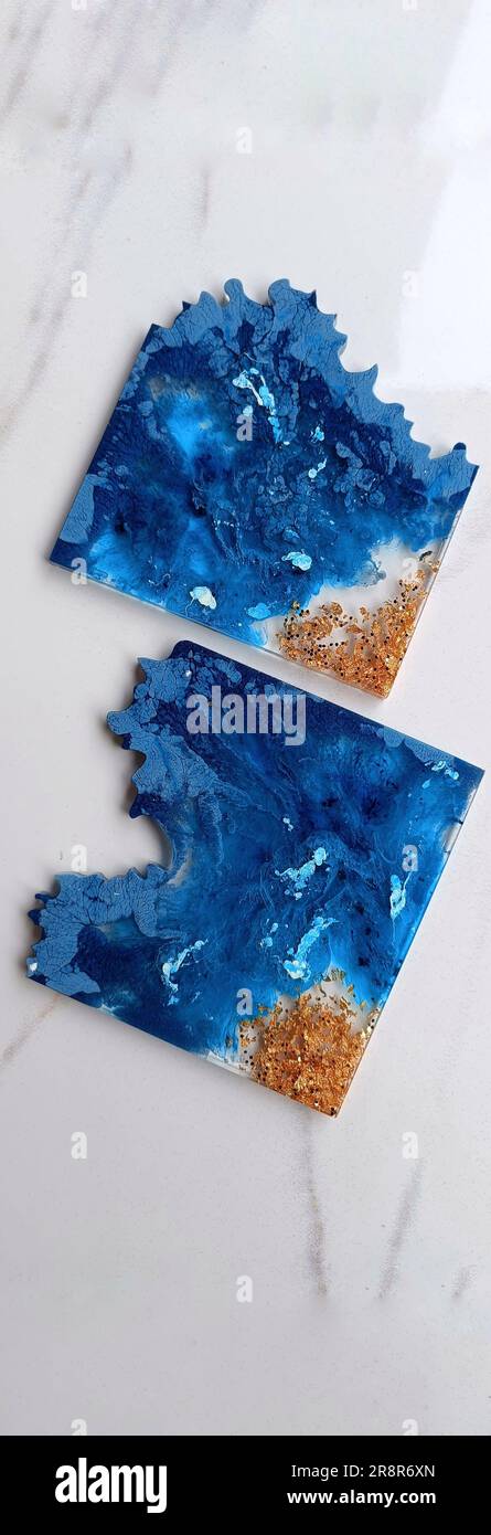 An abstract, minimalist design element featuring a white and blue color palette Stock Photo - Alamy