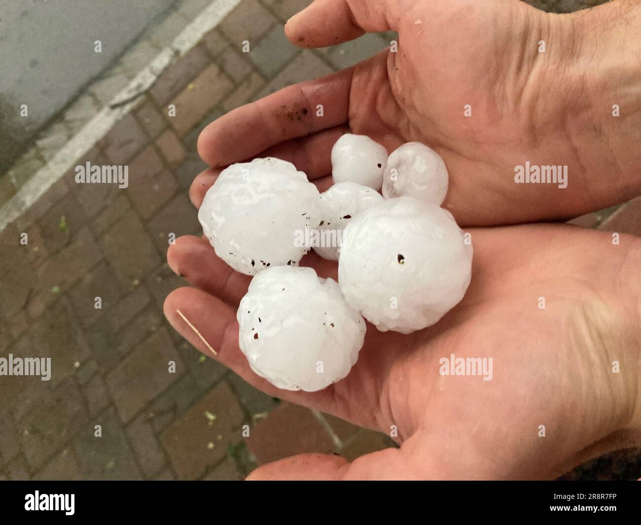 Hailstones that fell hi-res stock photography and images - Alamy