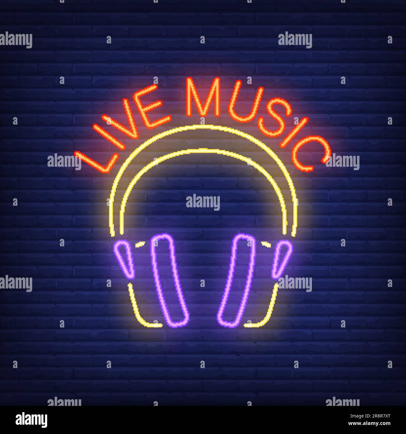 Pub with live music sign Stock Vector Images - Alamy