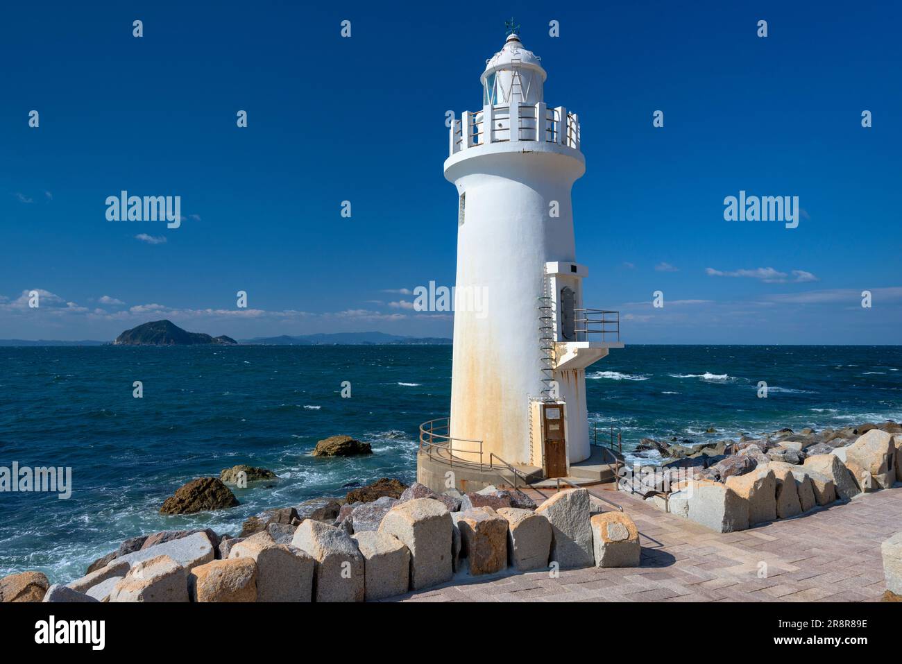 Lighthouse of Irago cape and Kamijima Island Stock Photo - Alamy