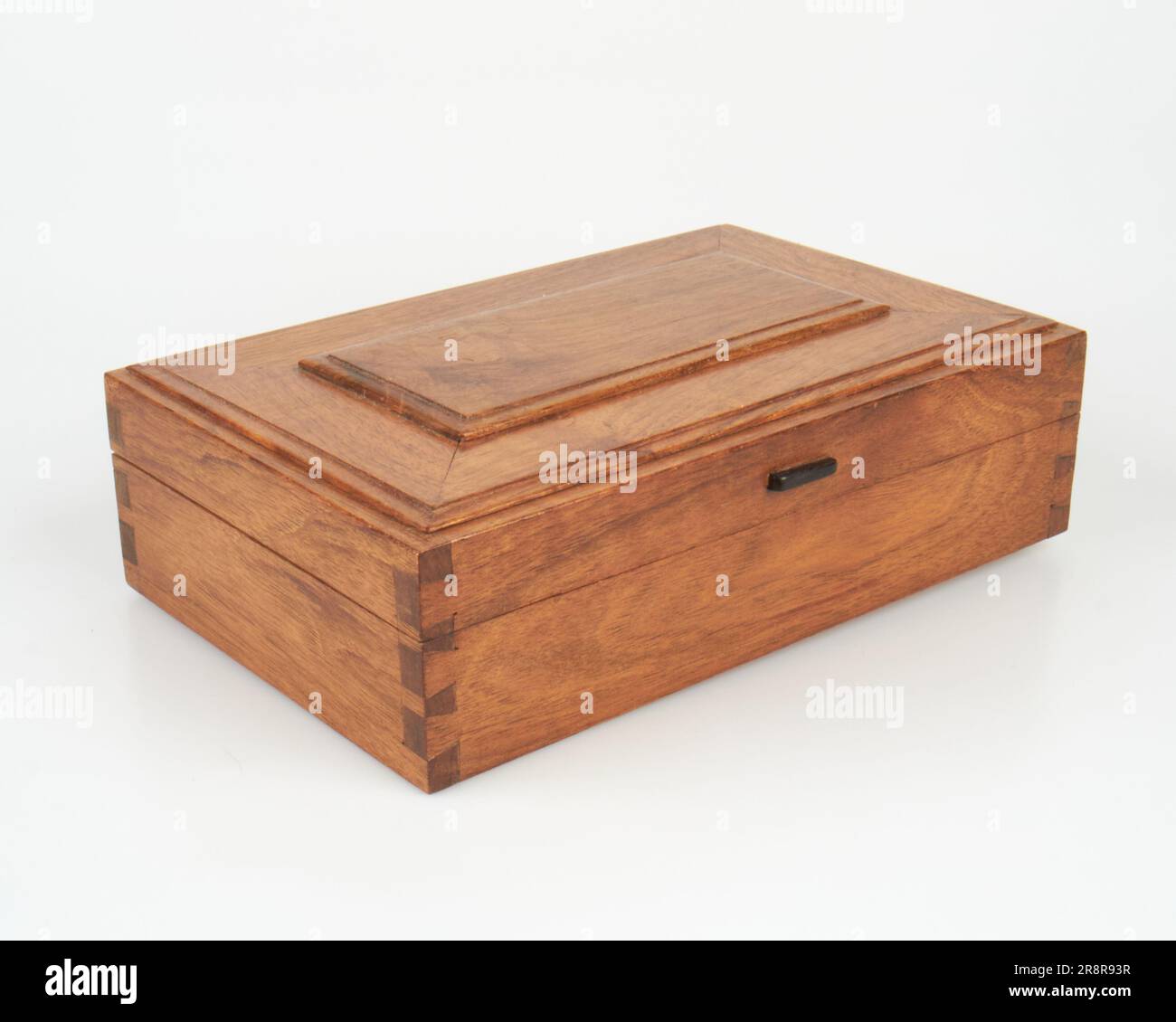 Antique 1930s Art Deco walnut, ebony and sandalwood box signed A ...