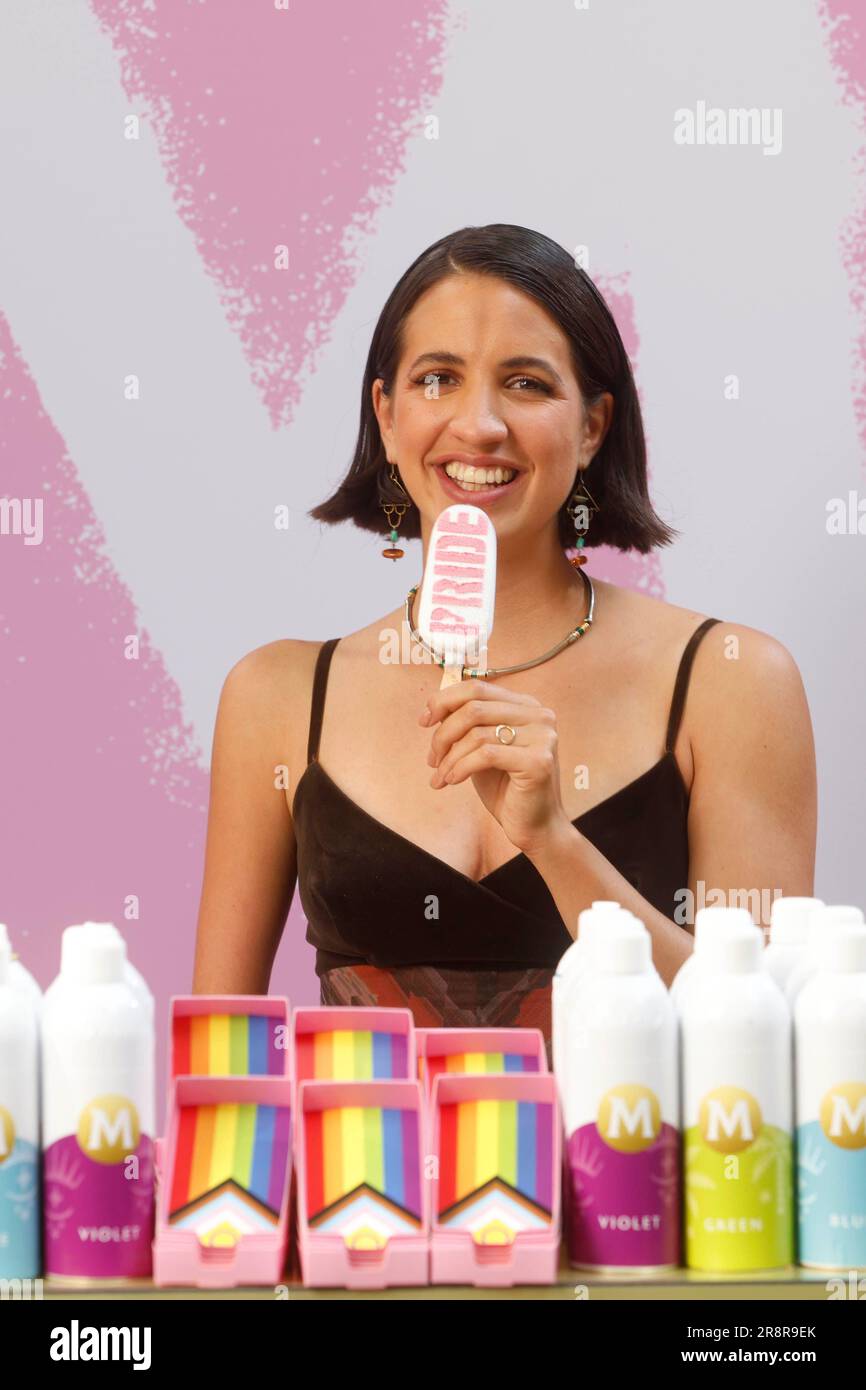 EDITORIAL USE ONLY Victoria Canal at the spray bar experience at The ...