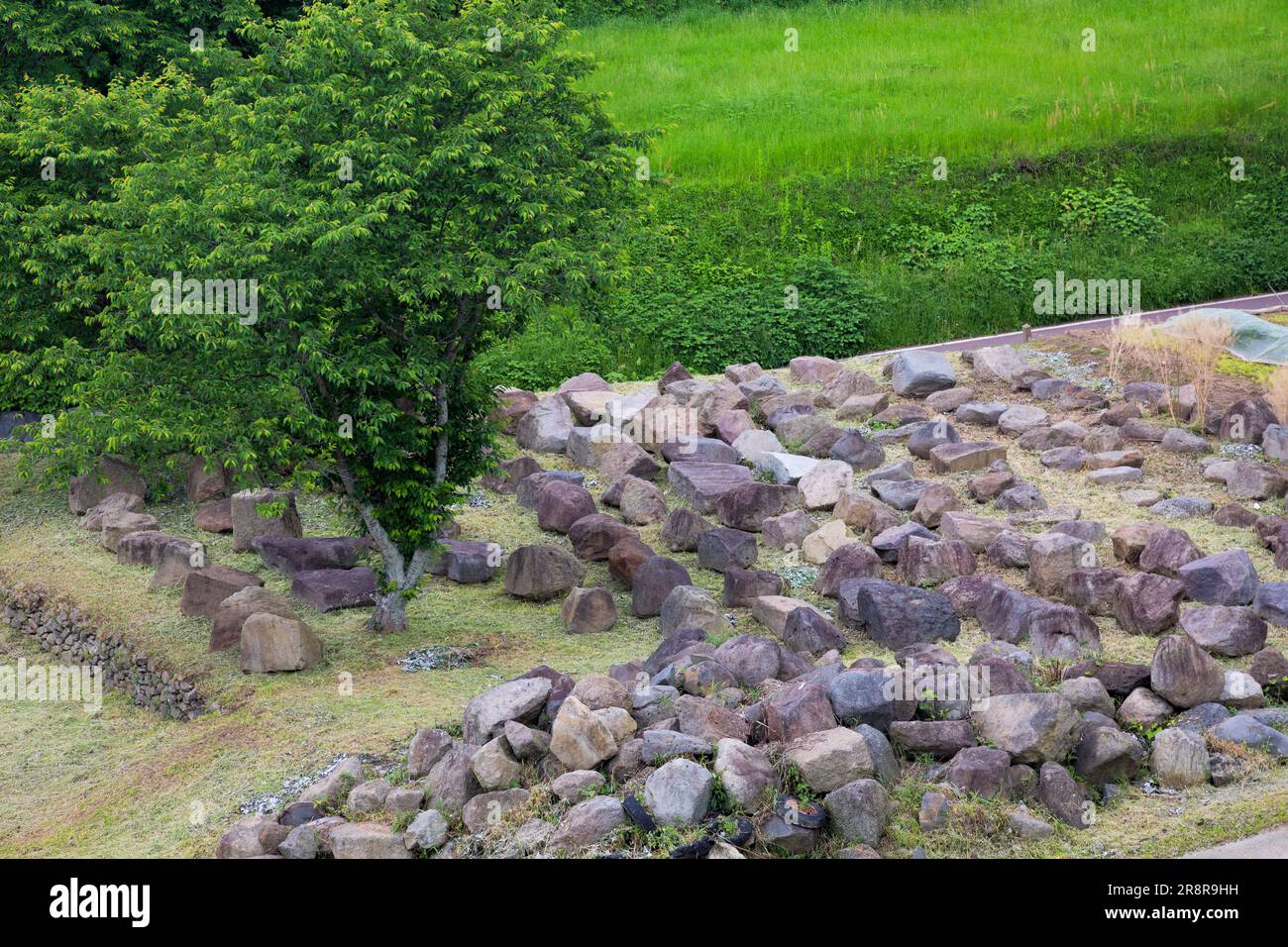 the ruins of Harajo castle Stock Photo - Alamy