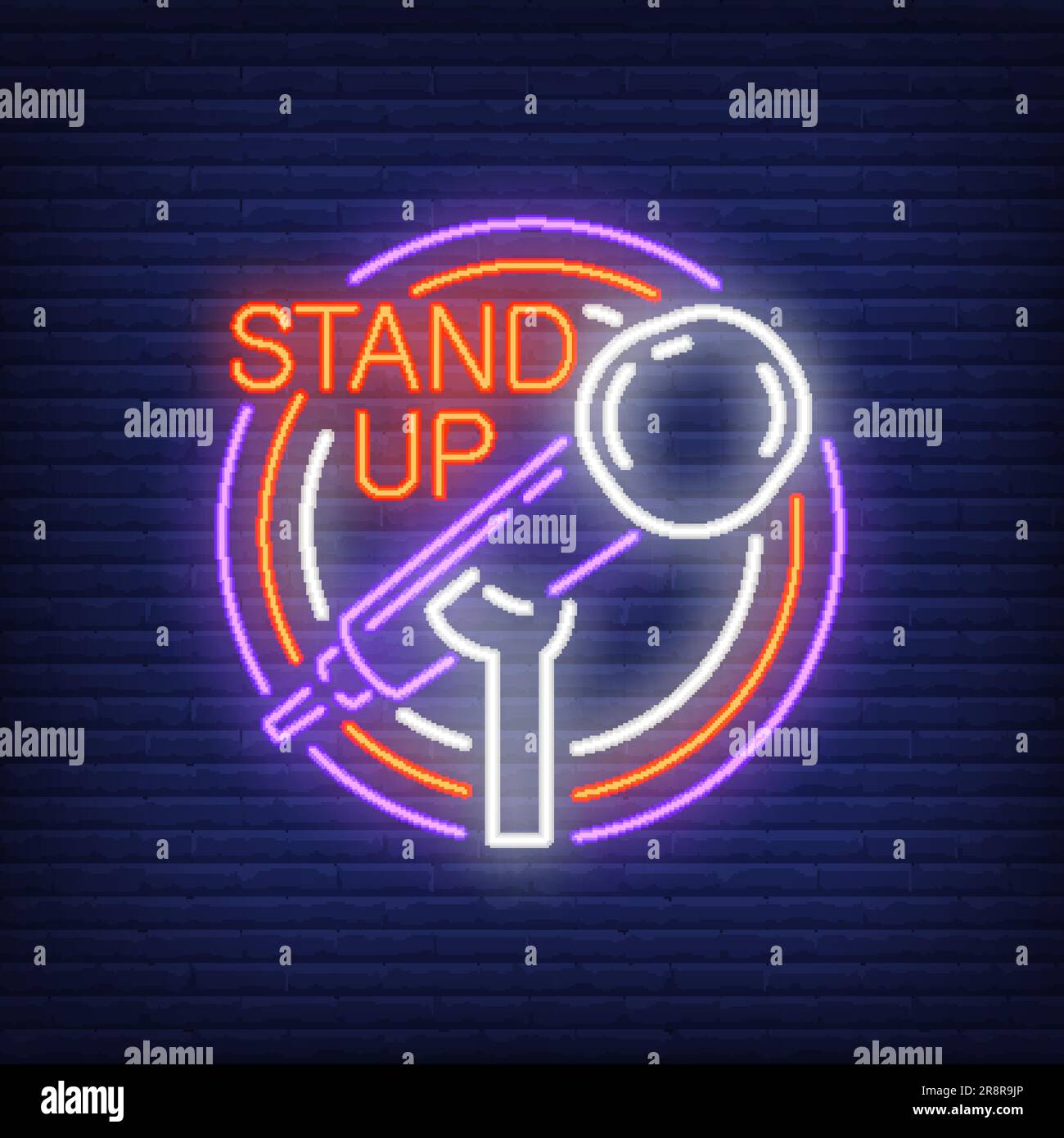 Stand up neon hi-res stock photography and images - Alamy