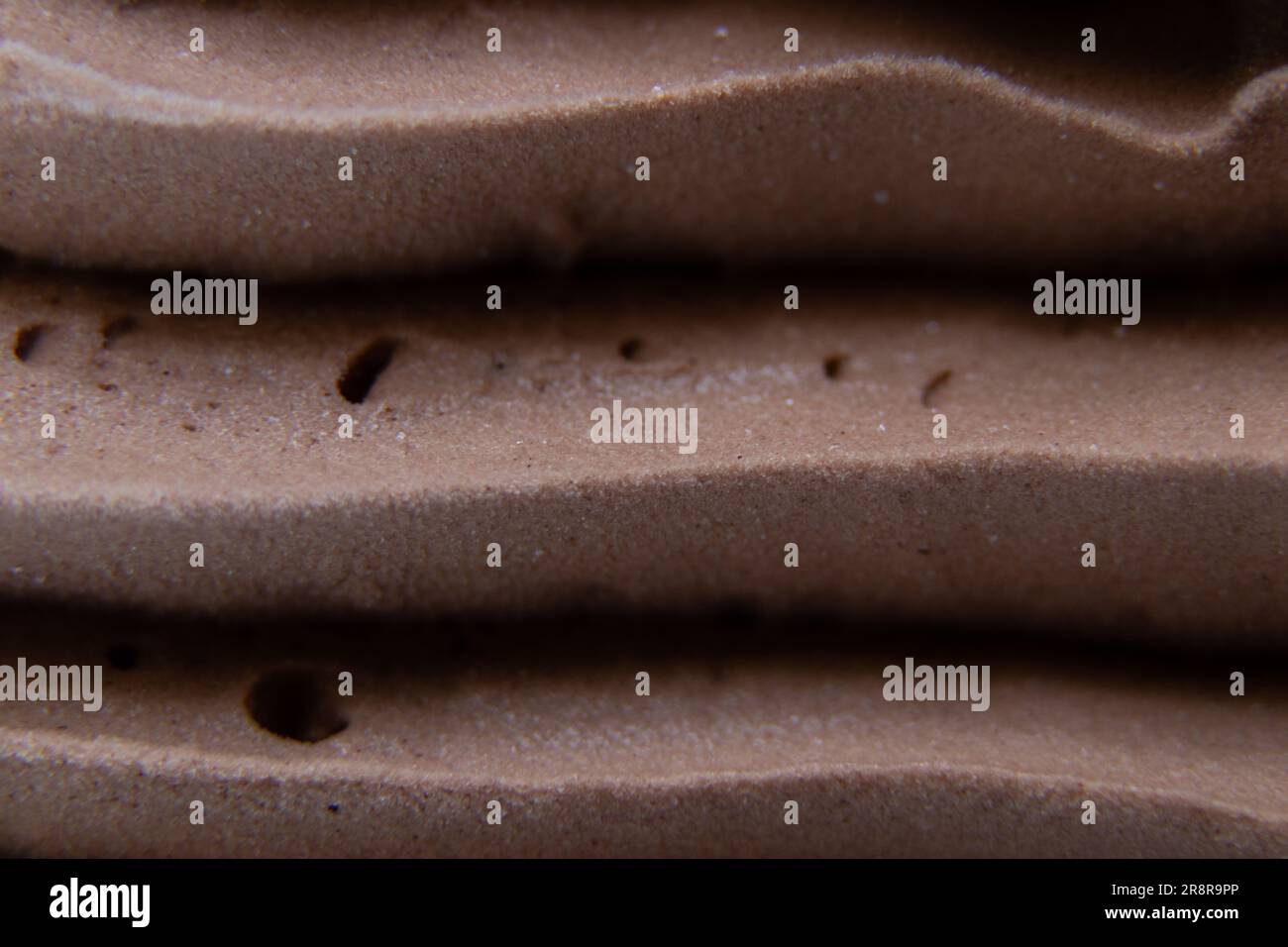 chocolate ice cream wave as background macro Stock Photo - Alamy