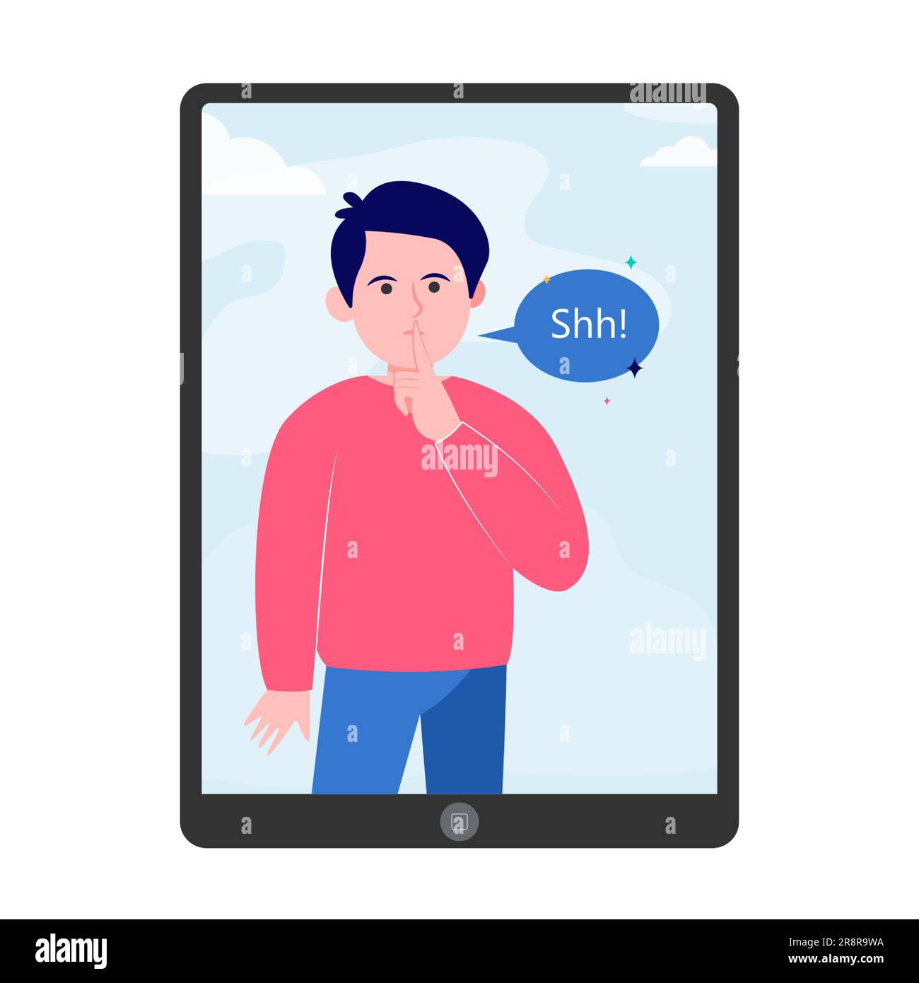 Forefinger man computer Stock Vector Images - Alamy