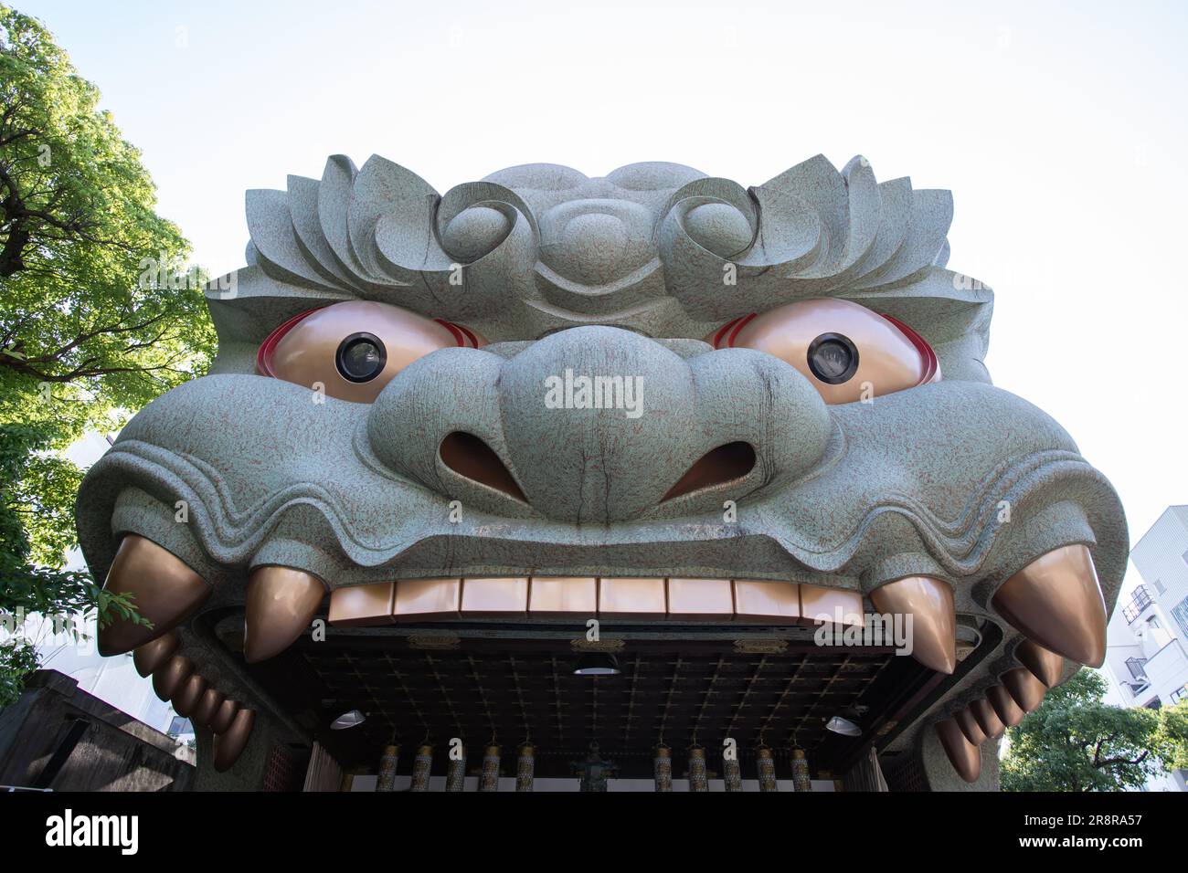 Namba Yasaka Shrine (難波八阪神社, Namba Yasaka Jinja). It is known as the Lion Shrine as it features ...