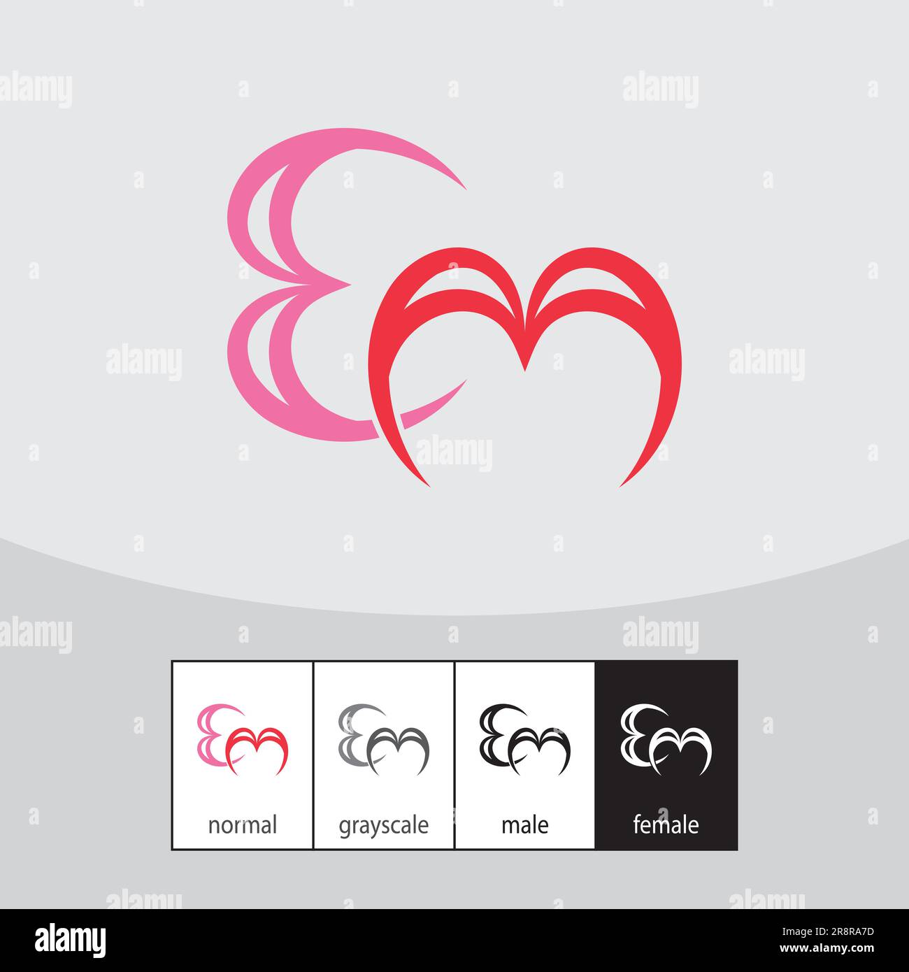 Letter M Heart Tattoo