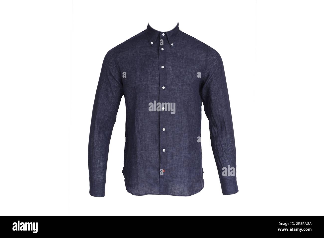 This high-resolution image features a close-up of a crisp white dress ...