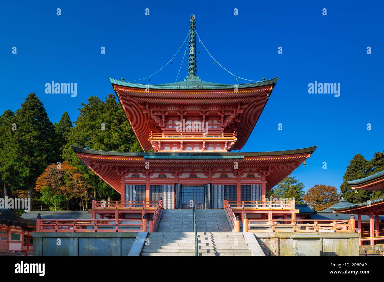 Enryakuji Temple on Mt. Hieizan in Autumn Stock Photo - Alamy