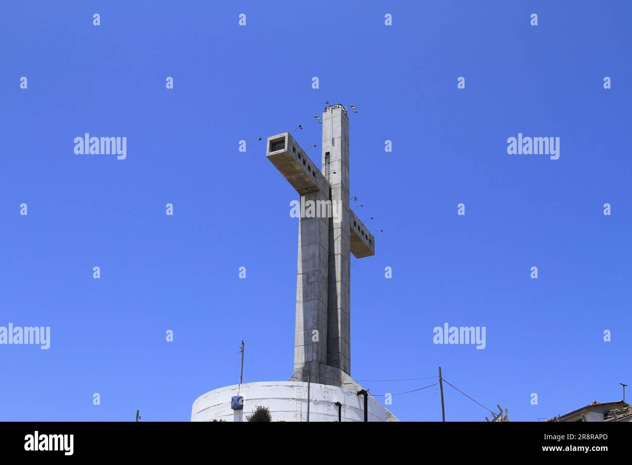 Photo of cross of third millenium at Coquimbo Chile Stock Photo - Alamy