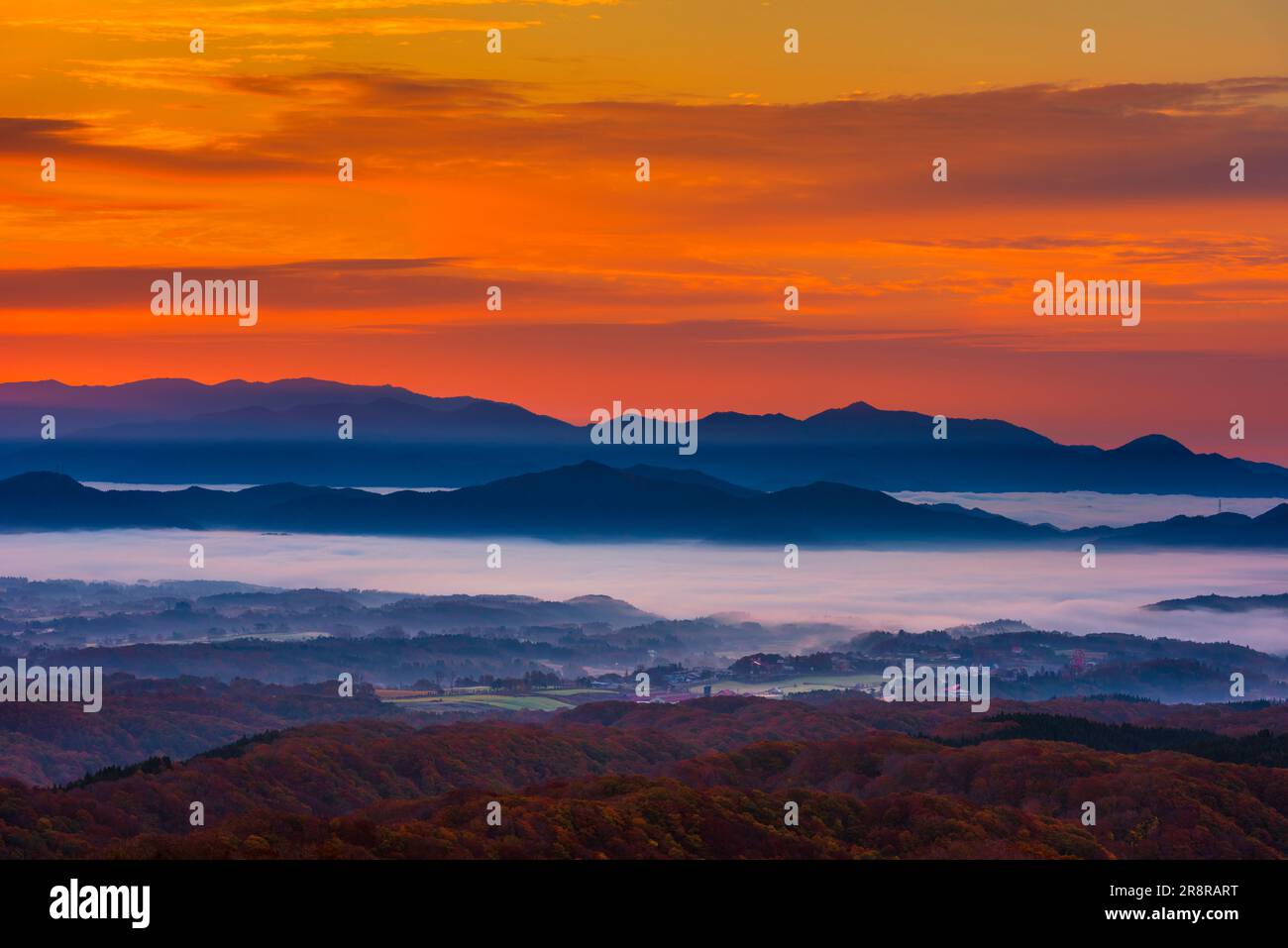 Morning clouds and mountains Stock Photo - Alamy