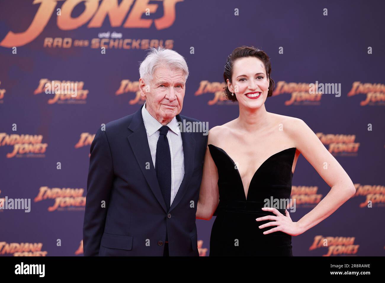 Harrison Ford and Phoebe Waller-Bridge attend the „Indiana Jones and ...