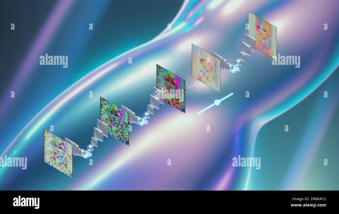 An illustration of how latent diffusion model, works - it can generate ...