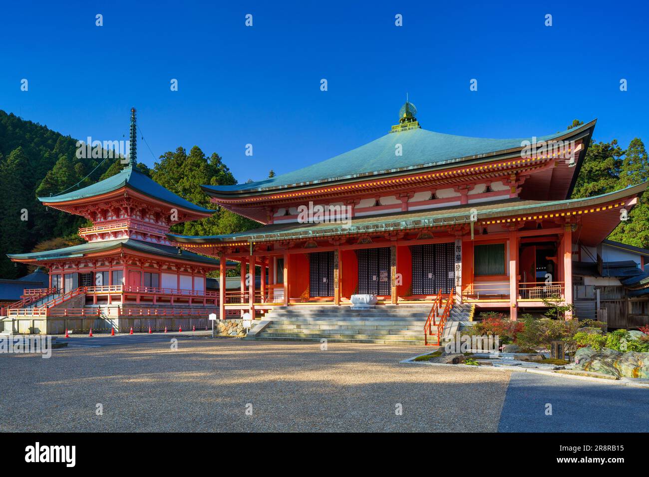 Enryakuji Temple on Mt. Hieizan in Autumn Stock Photo - Alamy