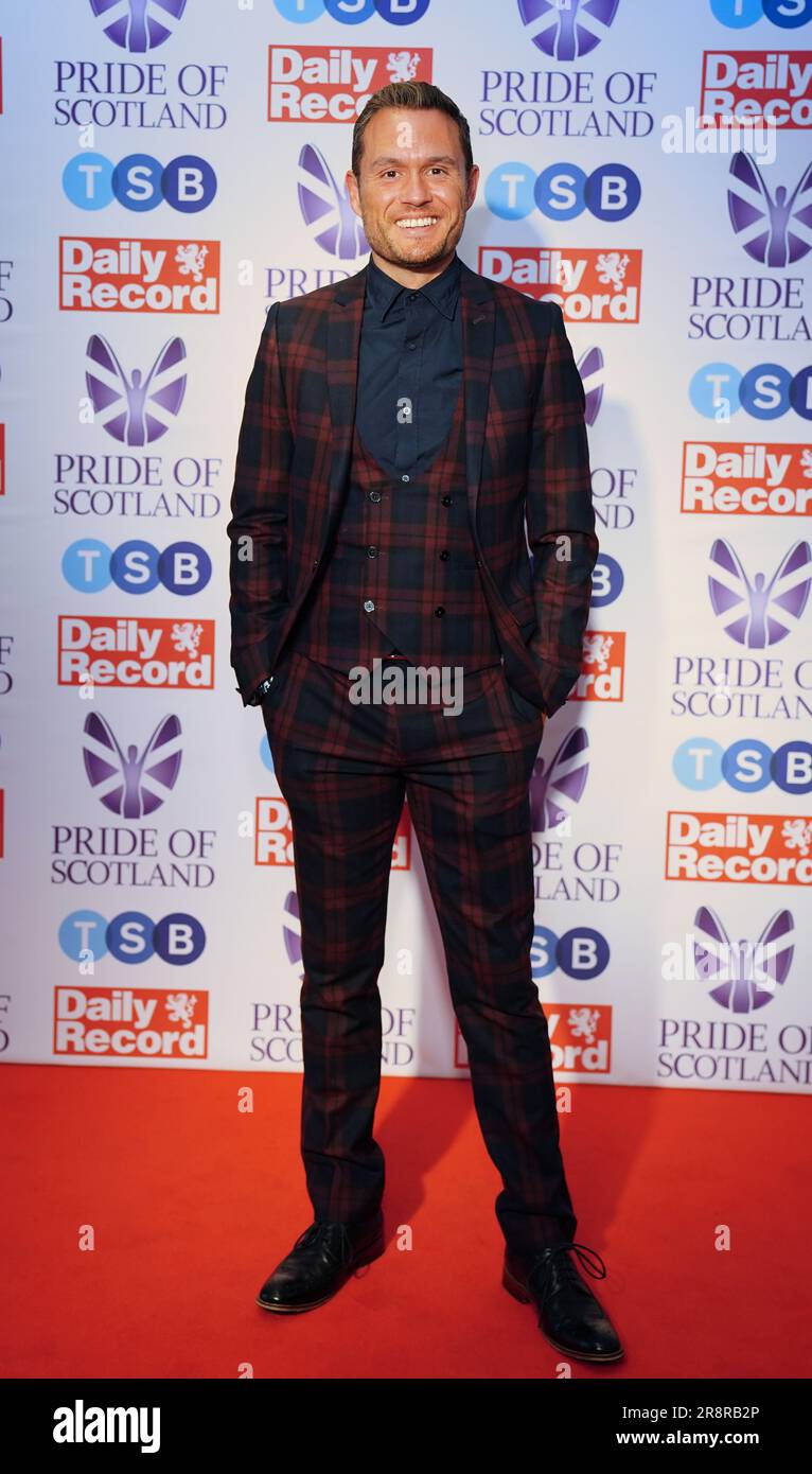 Jordan Young arrives for the Pride of Scotland Awards at the Assembly ...