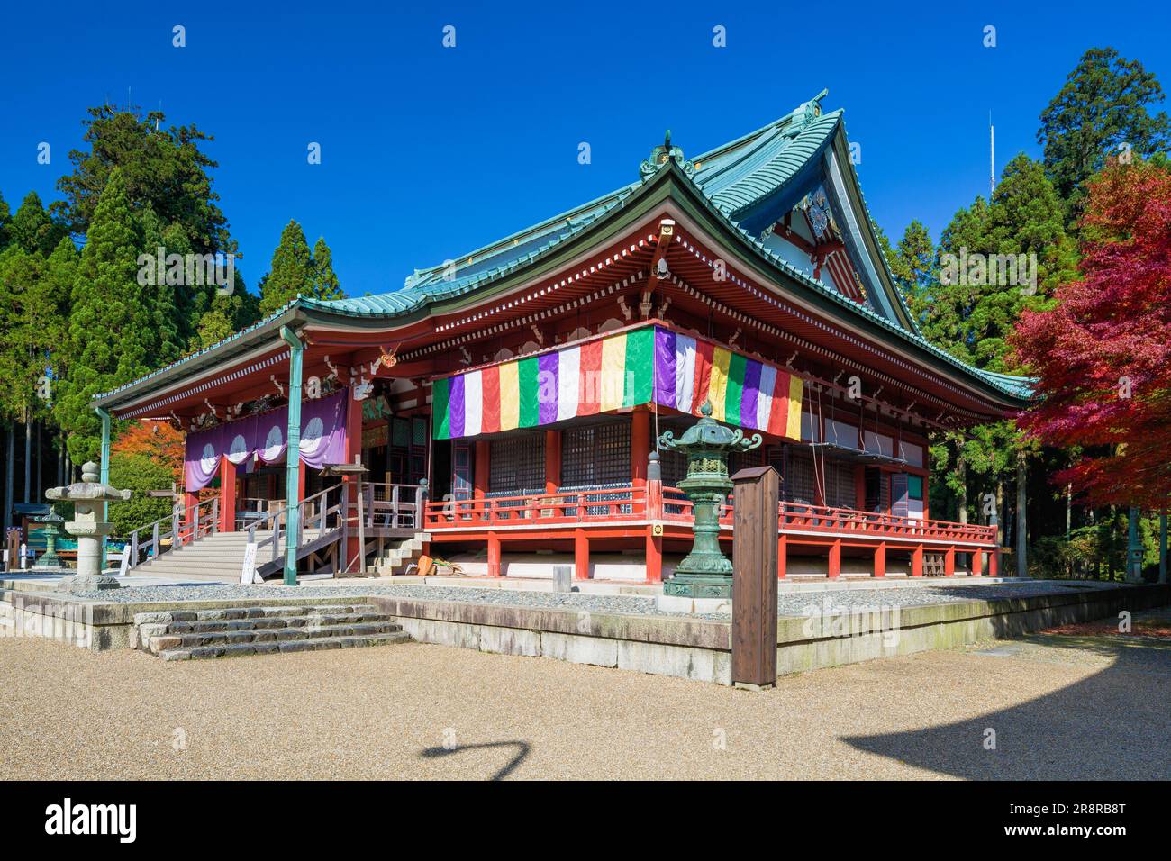Enryakuji Temple on Mt. Hieizan in Autumn Stock Photo - Alamy