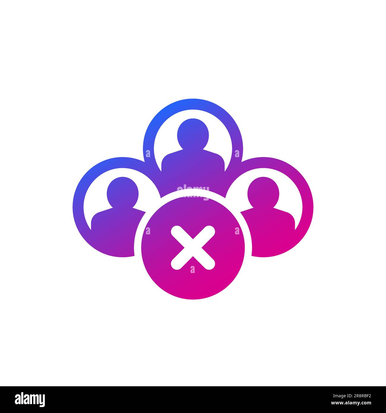blocked users icon on white Stock Vector Image & Art - Alamy