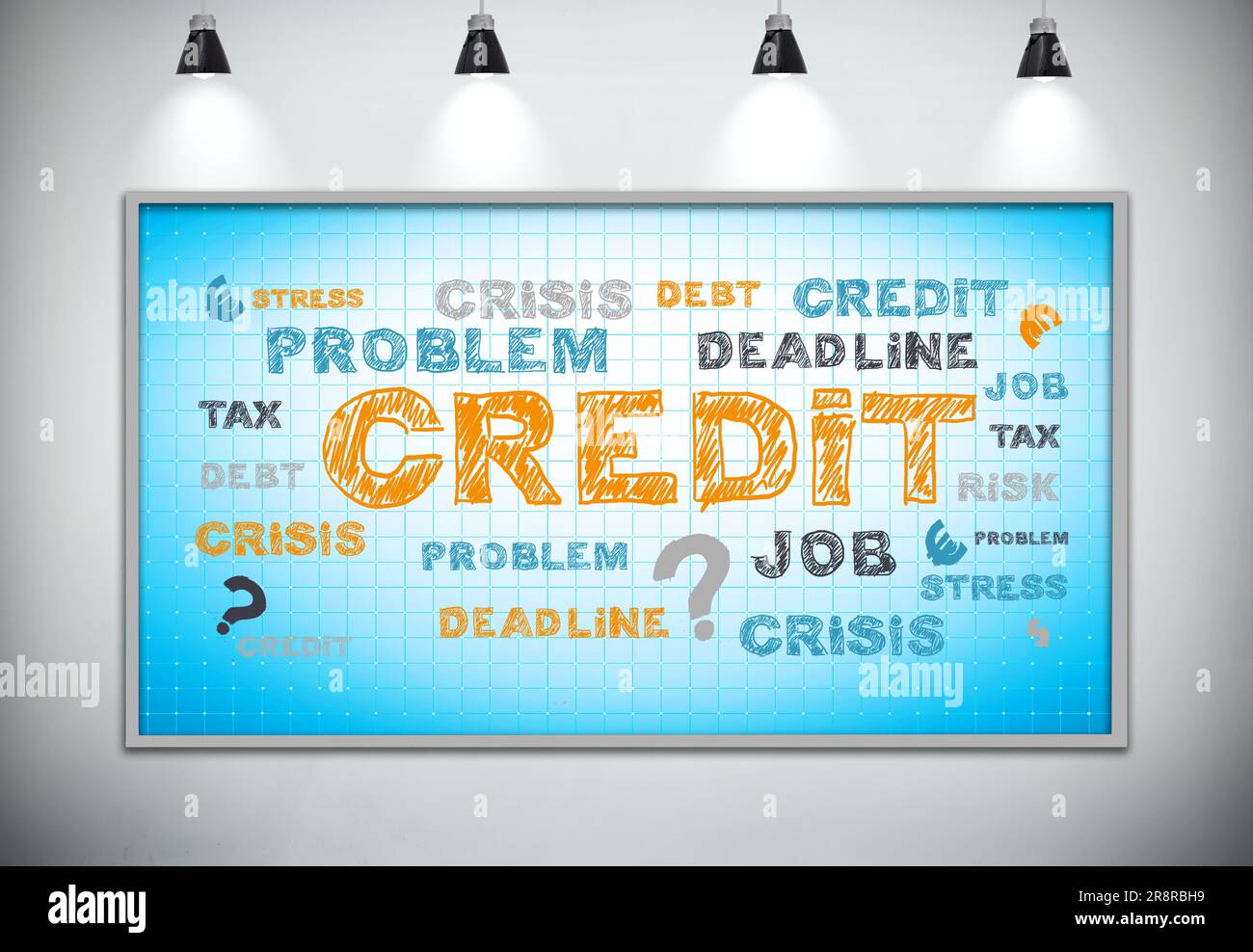 plasma panel with problem credit concept, close up Stock Photo - Alamy
