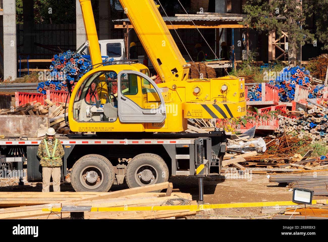 Georgia, Tbilisi - November 8, 2020: The process of building a house ...