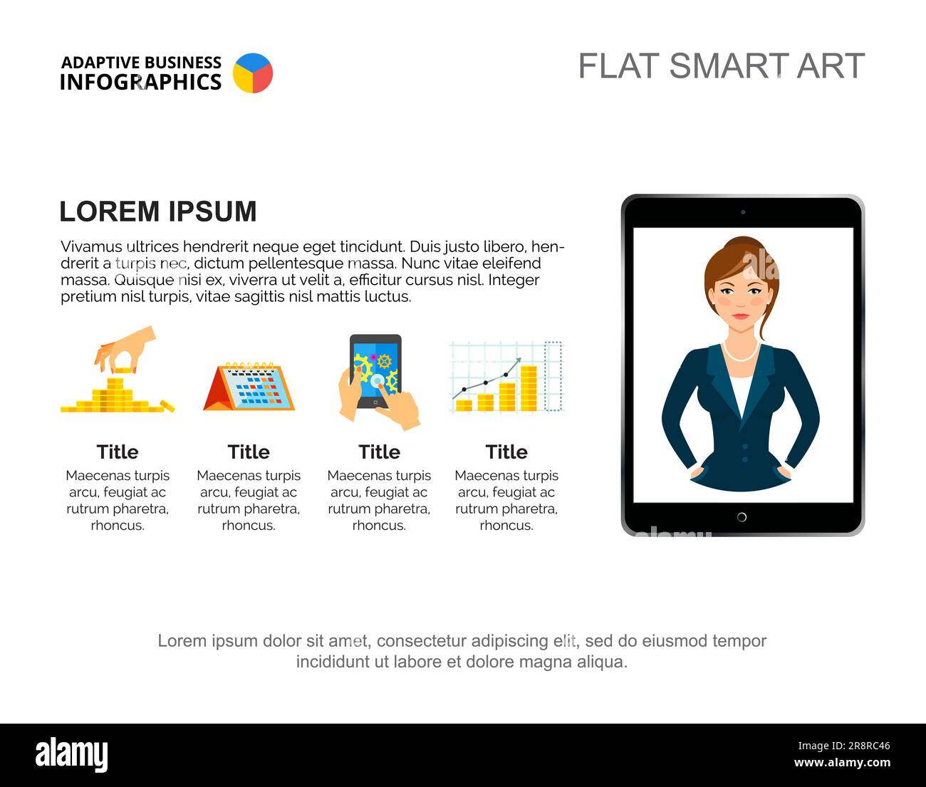 Four Option Infographic Slide Template Stock Vector Image & Art - Alamy